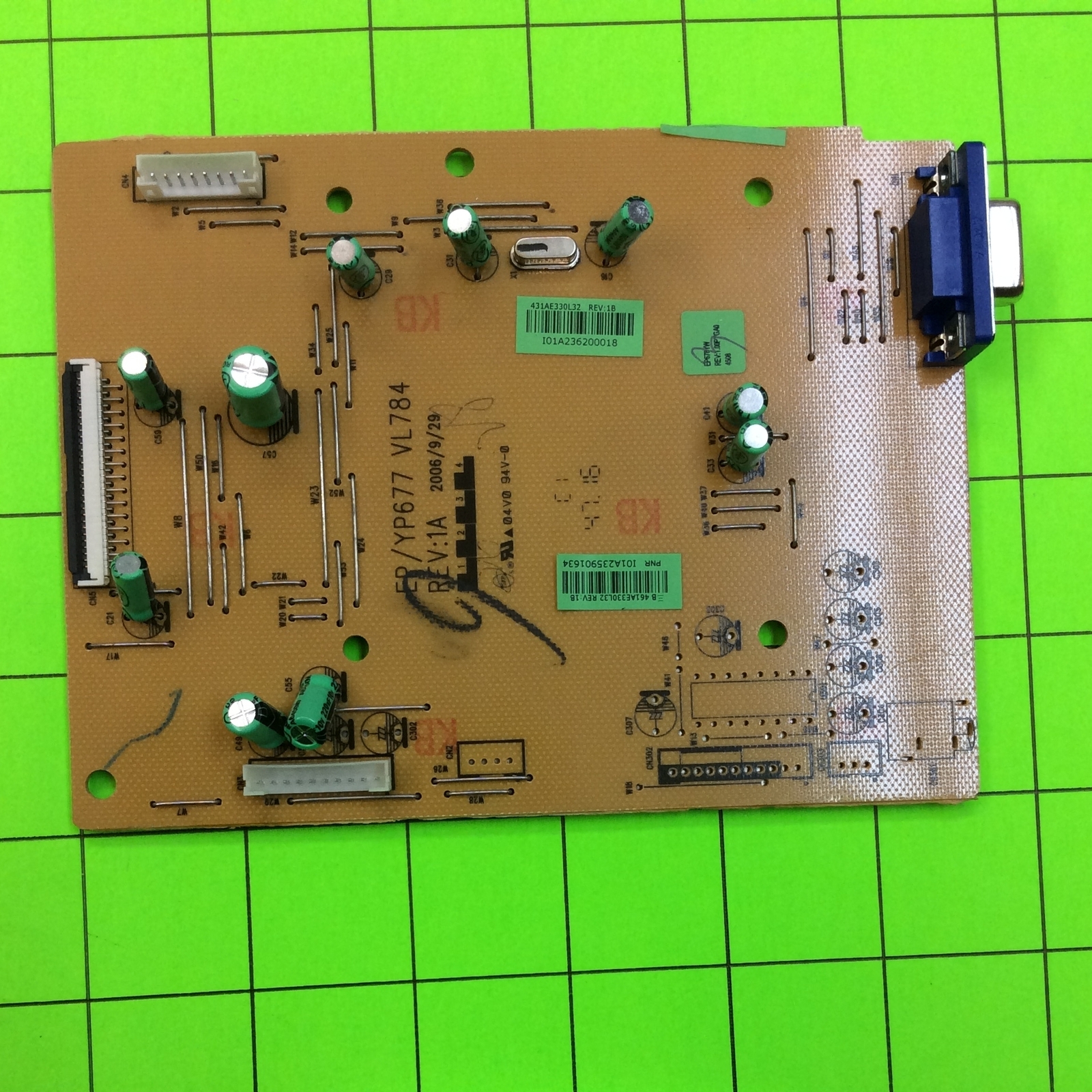 Planar Pl1700-bk Monitor Video Display Board Ep/ Yp677 Vl784 for sale ...