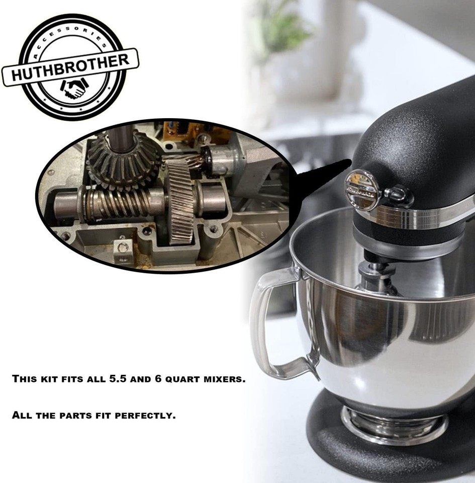 Worm Gear & Bevel Gear Kit for KitchenAid 5QT/6QT - Complete Repair ...