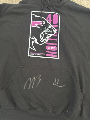 Mr Beast Signed 40 Million Subscribers Black Hoodie Size XL Limited ...