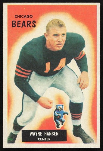 1955 Bowman Wayne Hansen Chicago Bears #125 C88 | eBay