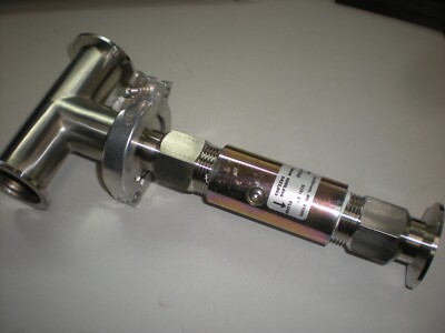 Assembly of (2) Edwards C10501306 Adapters, C10516421 Tee & US Valve 18 ...