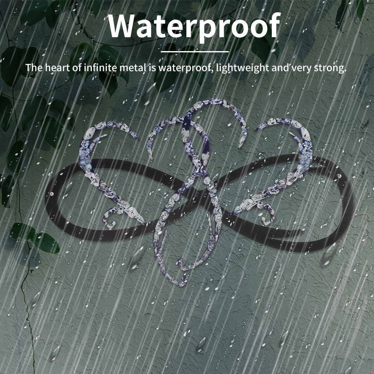 Metal infinity Heart Shaped Wall Decoration Wall Hanging Decorative ...