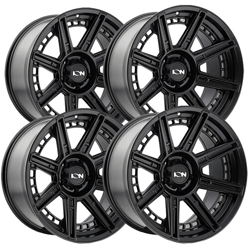 (Set of 4) Ion 149 20x10 6x135 -24mm Matte Black Wheels Rims 20" Inch ...
