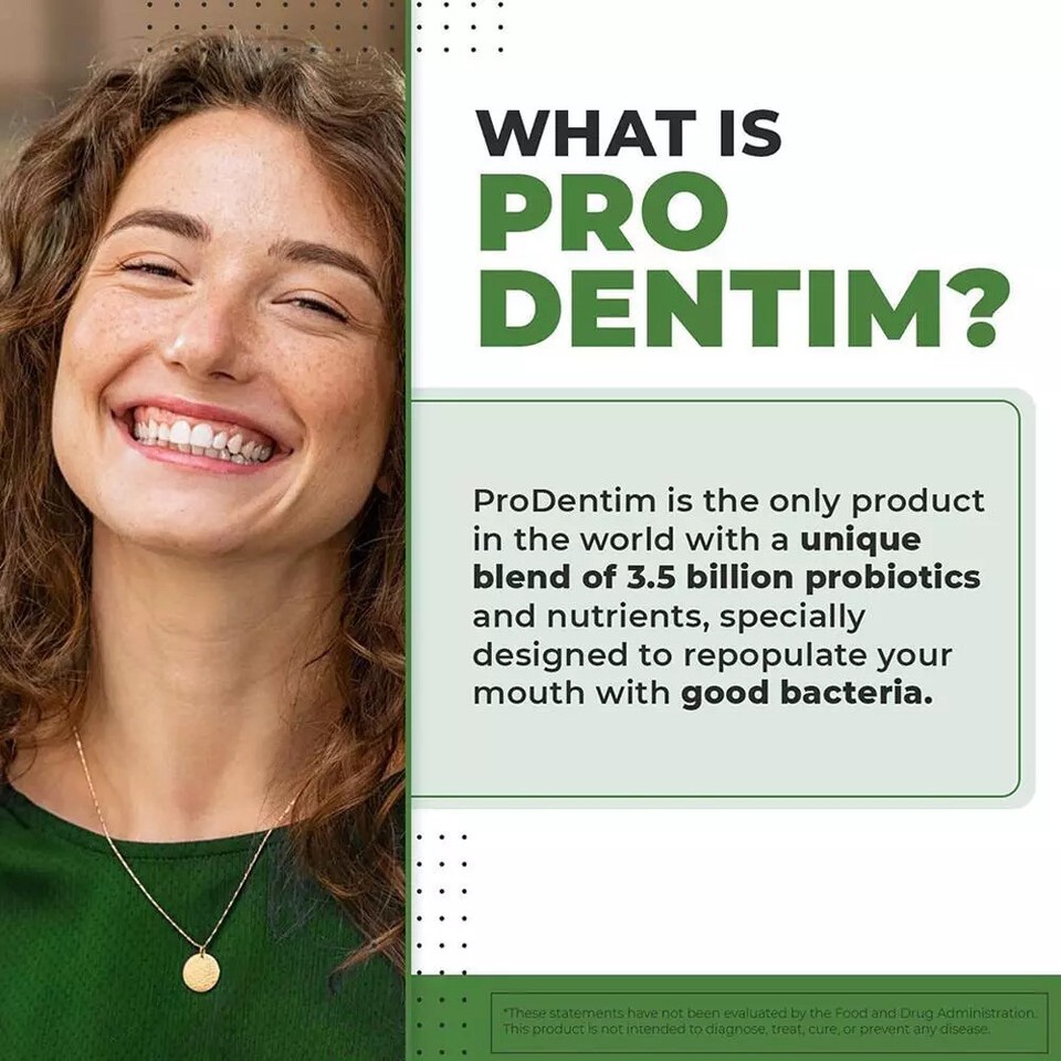 ProDentim Oral Probiotics For Healthy Teeth And Gums - 30 Soft Tablets ...