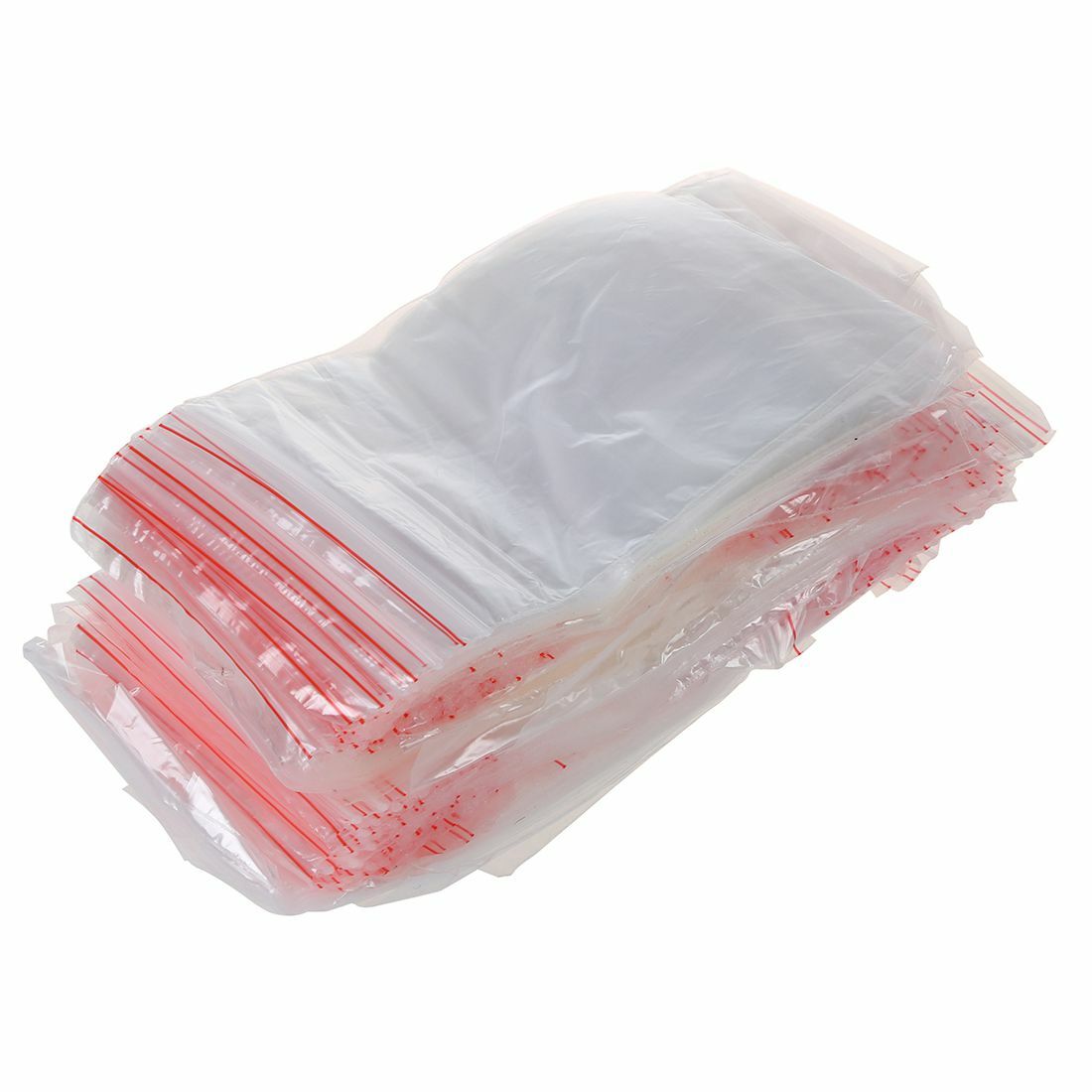 500x Clear Grip Self Press Seal Polythene Zip Lock Plastic Jewelry Bag ...