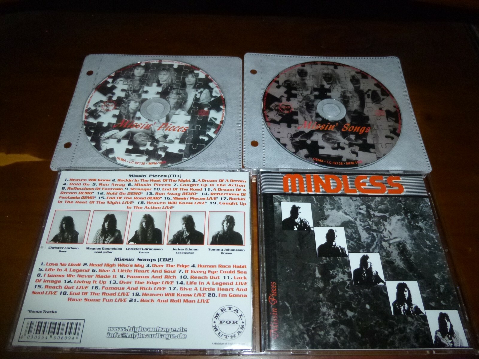 Mindless / Missin Pieces ORG 2CD Europe Treat Easy Action B1 | eBay