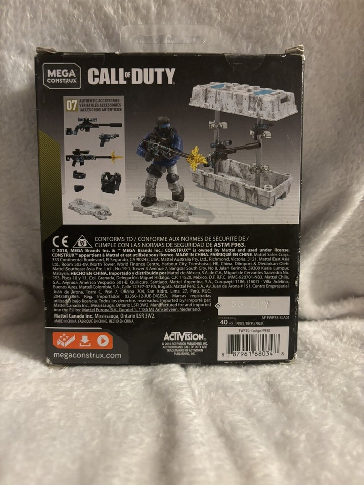Mega Construx Call of Duty Sniper Weapon Crate Set Construction Set 40 ...