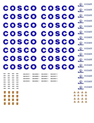 HO Scale Container Decals. " Cosco " | eBay