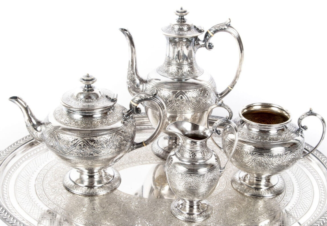 RARE ATKIN BROTHERS CIRCA 1880 SILVER SHEFFIELD UK COFFEE TEA POT ...