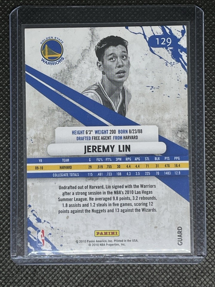 2010-11 Panini Rookies & Stars - Rookie Jeremy Lin #129 (RC) | eBay