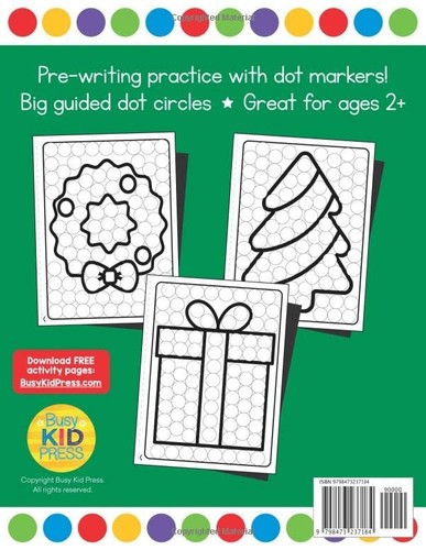 Merry Christmas Dot Markers Activity Book Ages 2+: Easy Toddler and ...