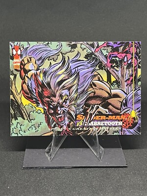 SPIDER-MAN VS SABRETOOTH 1994 Marvel SPIDEY’S GREATEST BATTLES Trading ...
