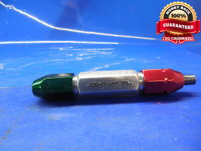 1/4 28 UNF SPECIAL THREAD PLUG GAGE .25 NO GO ONLY P.D. = .2333 1/4-28 ...