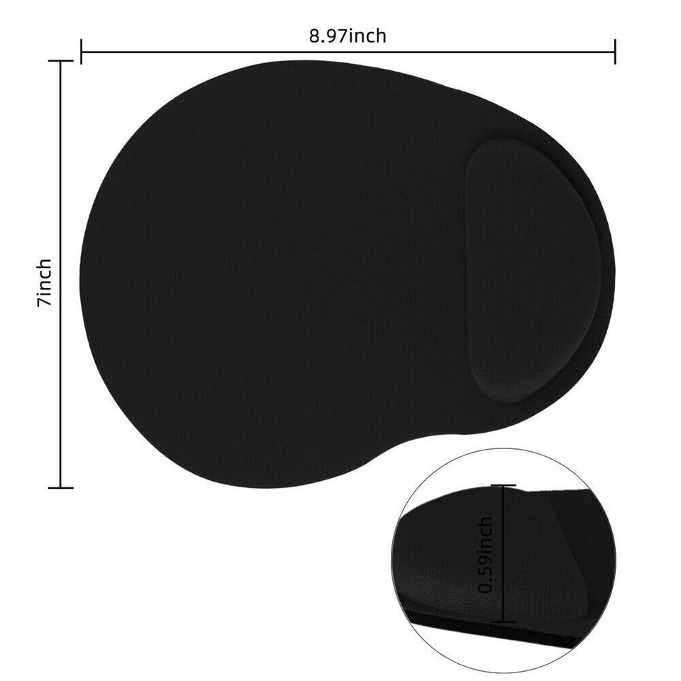 Comfort Wrist Gel Rest Support Mouse Mat Mice Pad Computer PC Laptop ...