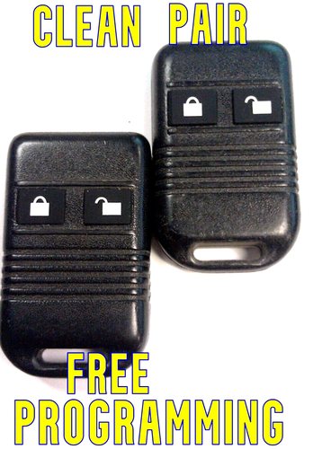 PAIR CODE ALARM KEYLESS AFTERMARKET REMOTE START KEY 2BT BLACK FOB GOH ...