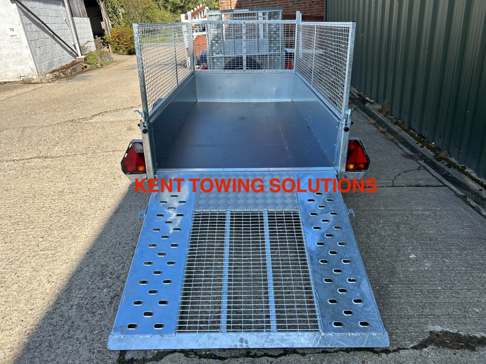 Nugent General Purpose 8ft2 x 4ft2 G2512-1 Braked Trailer + Mesh + Ramp ...