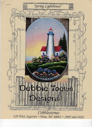 Spring Lighthouse Debbie Toews Decorative Painting Pattern Packet | eBay