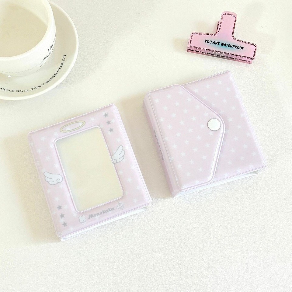 Mini Card Album PVC Postcard Book Cute Idol Card Collect Book | eBay ...