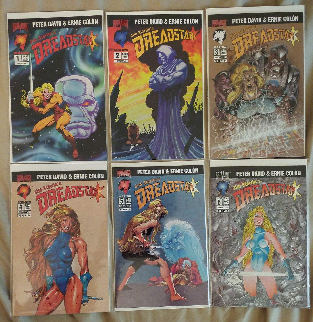Bravura Malibu Jim Starlin's Dreadstar #1-6 (1994) Complete Set NM ...