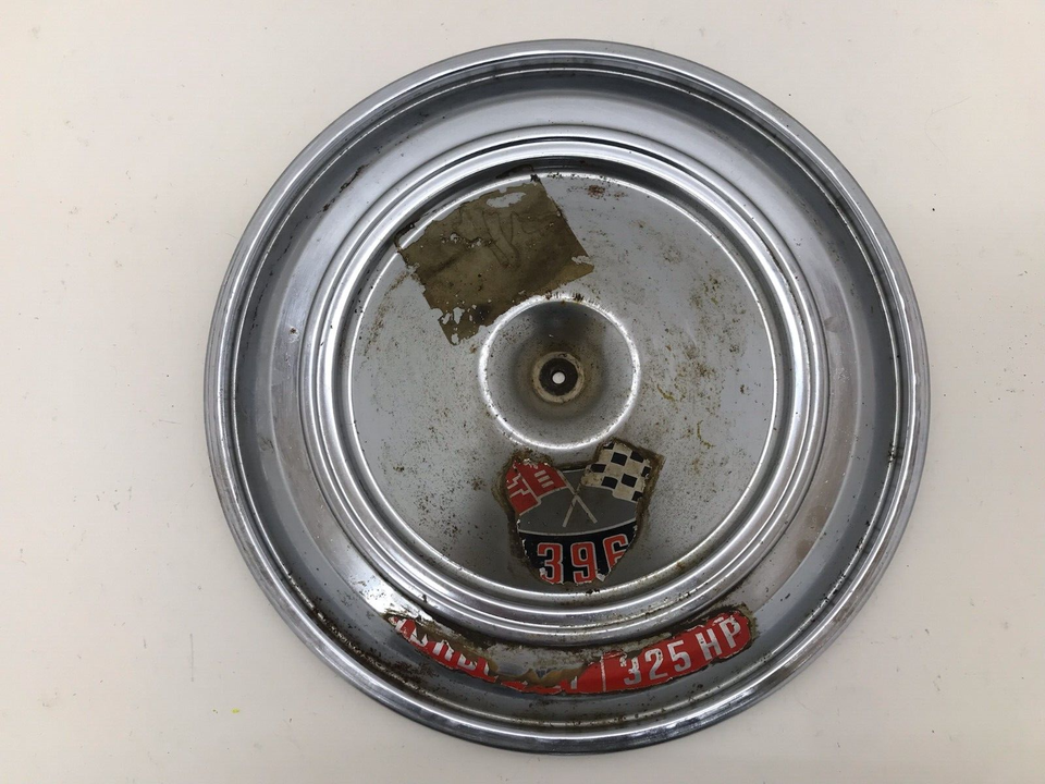 1968 Chevrolet 396 Air Cleaner GM Big Block Breather Base & Lid Impala ...