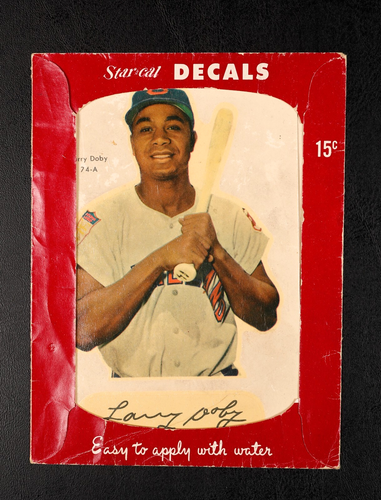 Vintage 1952 Star-Cal Decals Larry Doby TYPE 1, Cleveland Indians 74-A ...