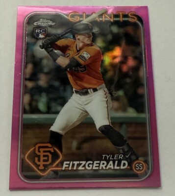 2024 Topps Chrome TYLER FITZGERALD #131 RC Pink Refractor | eBay