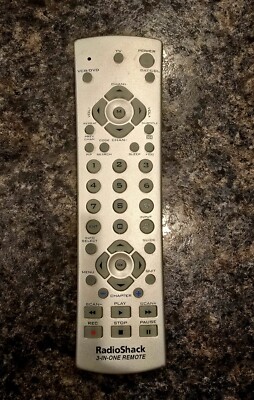 Radio Shack 3-In-One TV VCR DVD Universal Remote Control 15-2143 | eBay