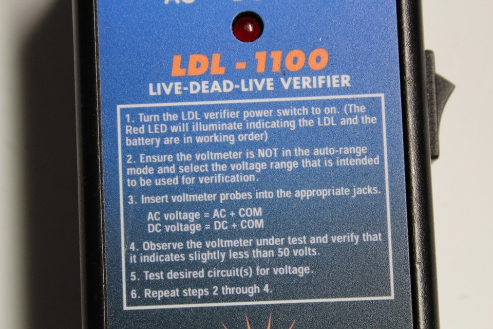 WMW TECHNOLOGIES LDL-1100 LIVE DEAD LIVE VERIFIER | eBay