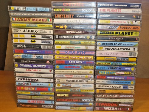 Sinclair ZX Spectrum Games ~ Double Jewel Cases ~ Multi Choice / Drop ...