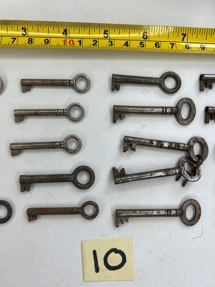 20 Vintage Cabinet Keys Pre Cut Tubular Restoration Wedding Lock Key ...