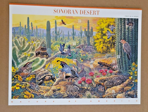 1999 US SCOTT # 3293 SONORAN DESERT- 33 Cent -10 MINT STAMP SHEET - MNH ...
