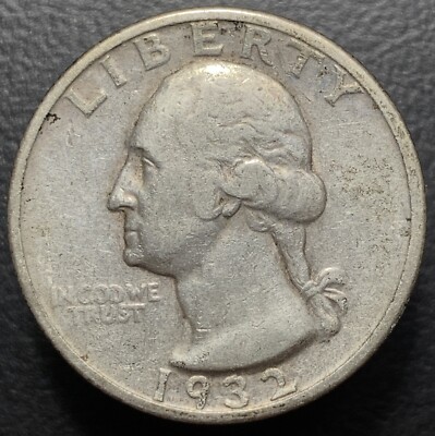 1932 S Washington Silver Quarter 90% San Fransisco 25c RARE KEY DATE US ...