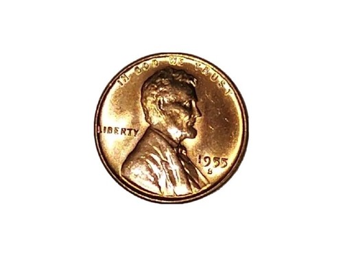 2= 1955 S & 2= 1955 D Lincoln Wheat Penny Choice BU Mint Luster Red ...