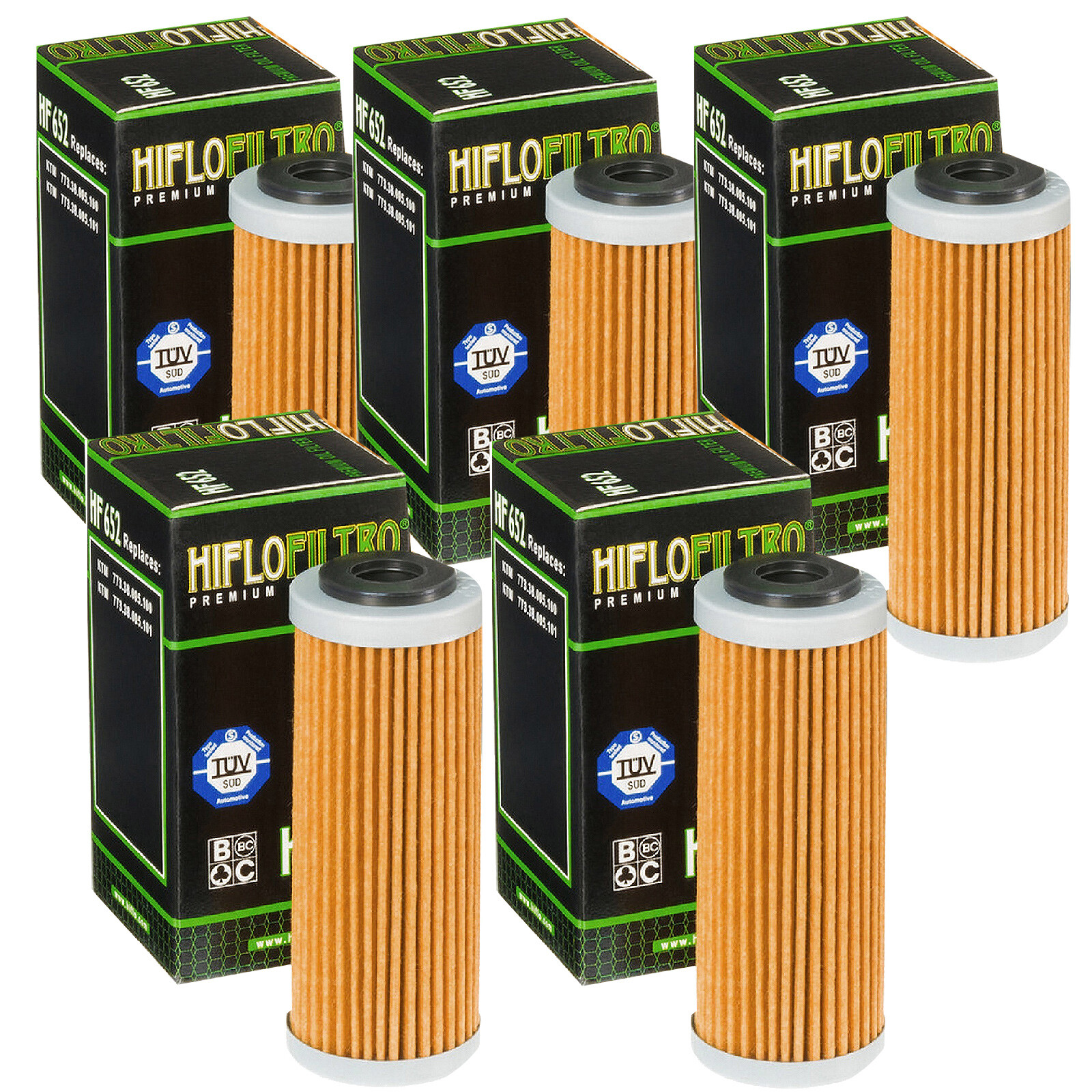 Hi-Flo Engine Oil Filter X 5 Pack Fits KTM SX F250 2013 - 2016 SXF 250 ...
