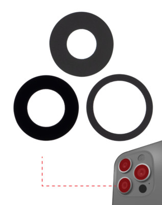 175 Sets Back Camera Glass Lens Rings for iPhone 13 Pro / 13 Pro Max ...