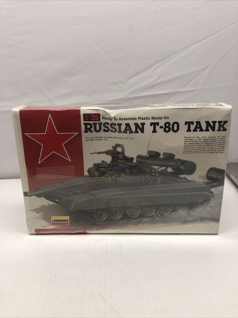 Lindberg 1/35 Russian T-80 Tank Model Kit 76004 for sale online | eBay