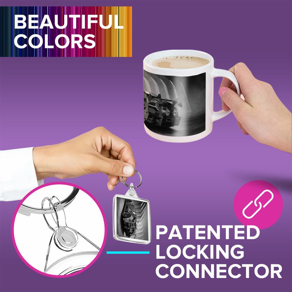 Mug & Square Keyring Set - BW - Concept Sports Car Supercar #36397 ...