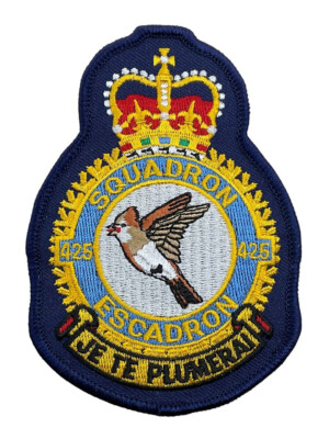 Canadian Forces RCAF 425 Squadron Heraldic Colour Crest Patch | eBay