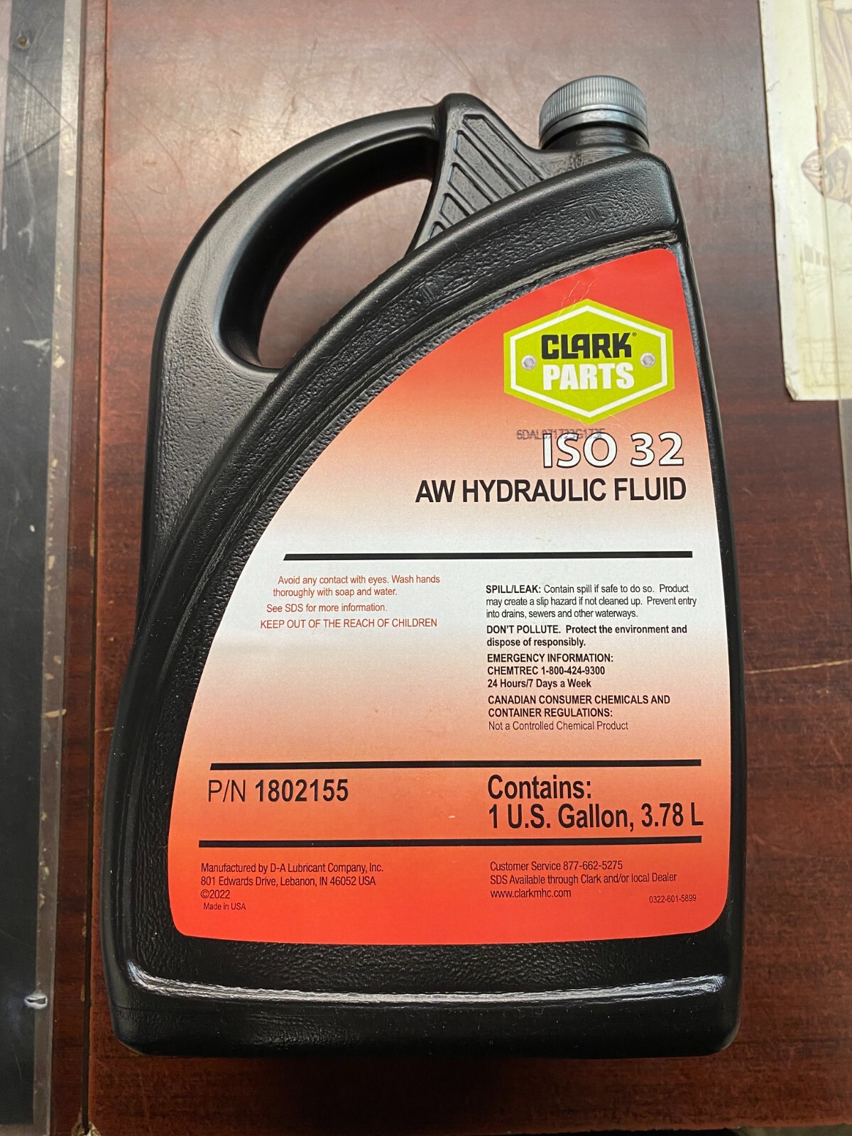 CLARK Forklift Hydraulic Oil ISO AW 32 #1802155 One Gallon | eBay