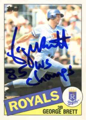 GEORGE BRETT KANSAS CITY ROYALS SIGNED PHOTO AUTOGRAPH HOF POSTER 8X10 ...
