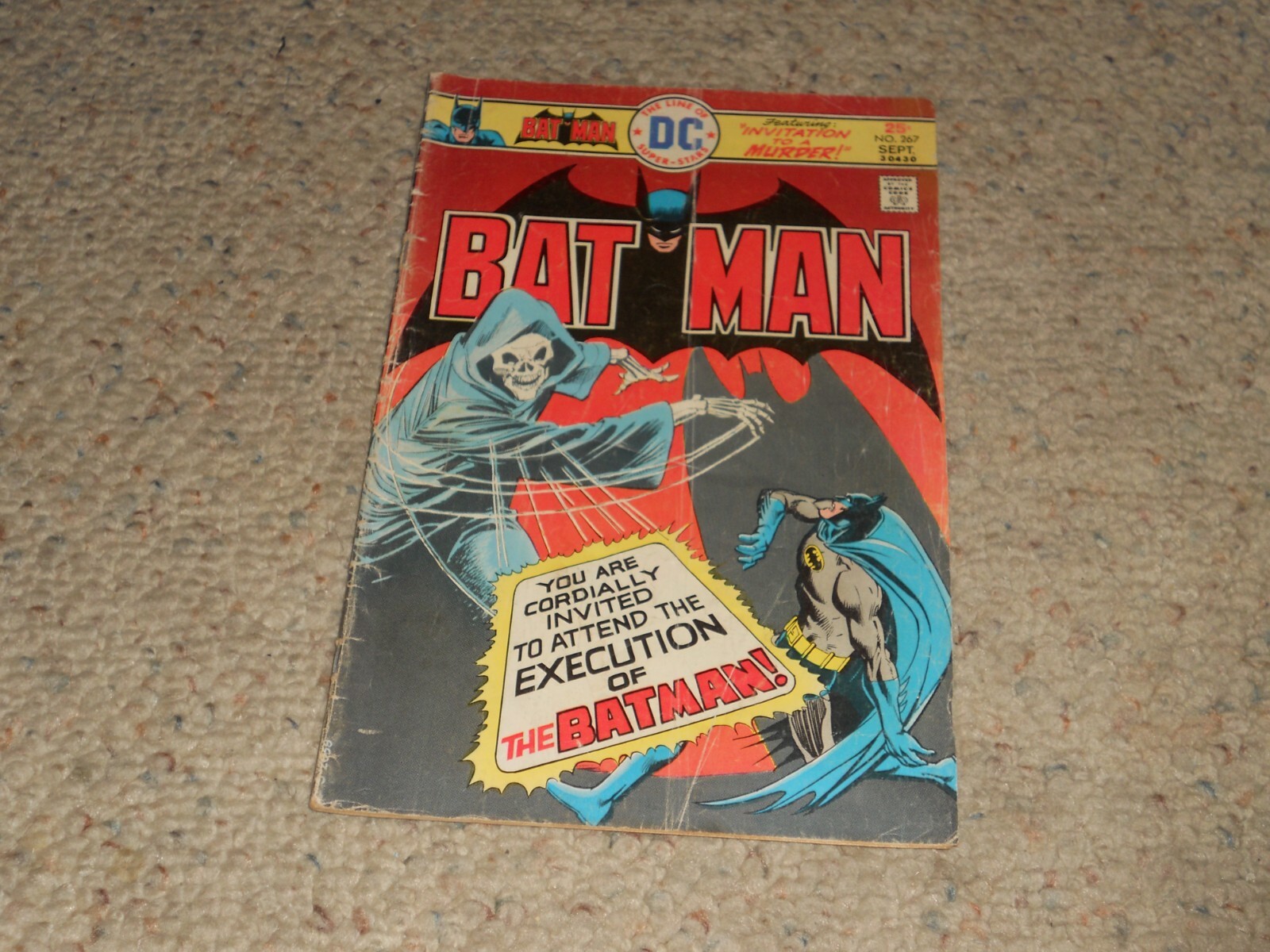 1975 Batman DC Comic Book #267 - INVITATION TO A MURDER!!! | eBay