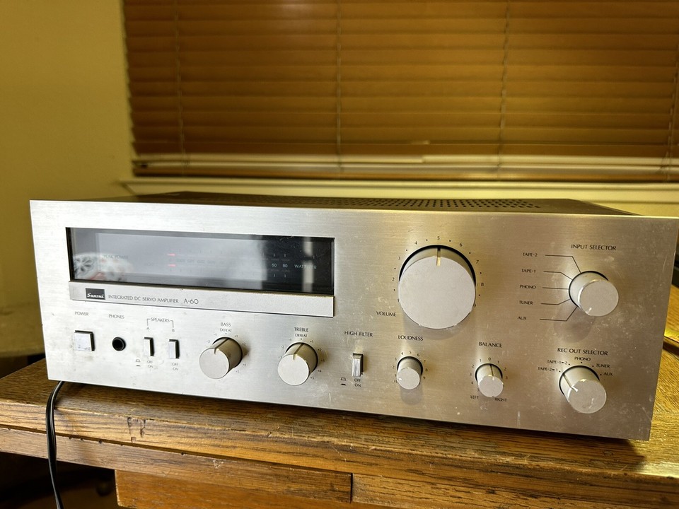 Vintage Sansui A-60 Stereo Amplifier Integrated Made Japan Powers Up ...