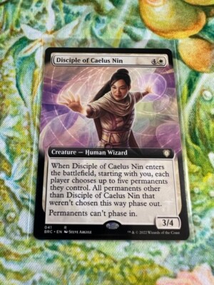 Disciple of Caelus Nin (Extended Art) MTG: BRC Pack Fresh | eBay