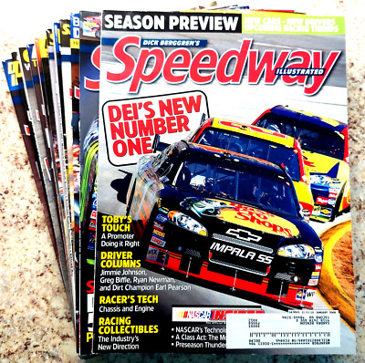 Speedway magazine, 2008, all 12 monthly issues, great photos & articles ...