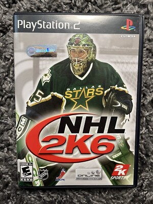 MINT DISC NHL 2K6 PS2 PlayStation 2 Complete CIB 2K Sports Hockey NHLPA ...