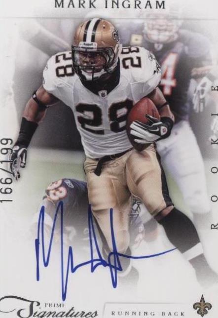 2011 Panini Prime Signatures - Rookie RPS Mark Ingram #250 Silver ...