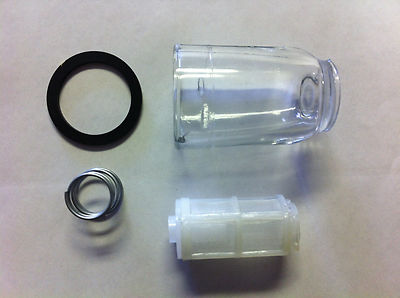 Replacement Glass Bowl, filter spring and gasket to fit Bosch* Supply ...