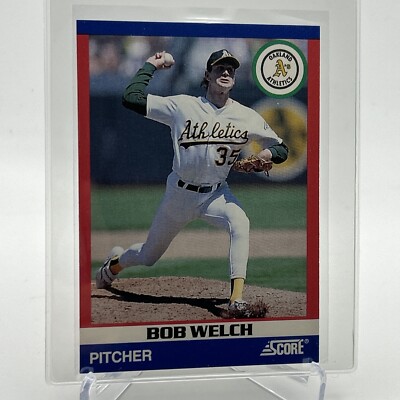 1991 Score 100 Superstars Bob Welch Baseball Card #49 Mint FREE ...