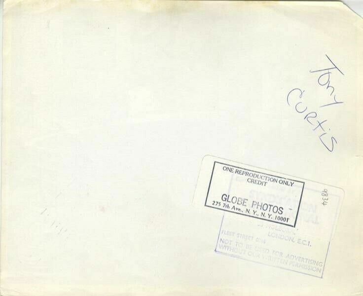 Tony Curtis ALVIS TE21 Vintage Convertible Car Original Stamped Photo ...