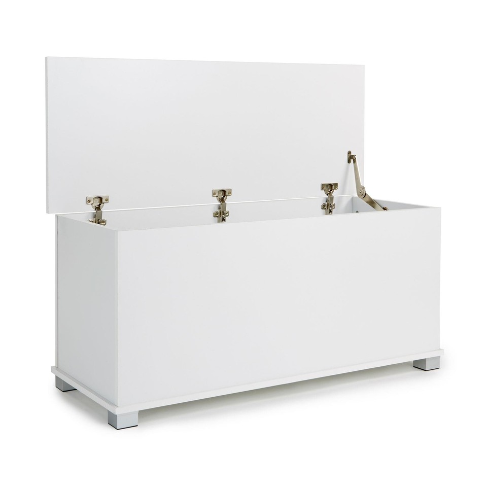 Ottoman Storage Chest Blanket Box White Bedding Box Towel Box Large ...